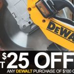 Killer DeWalt Coupon-less $25 Discount Deal
