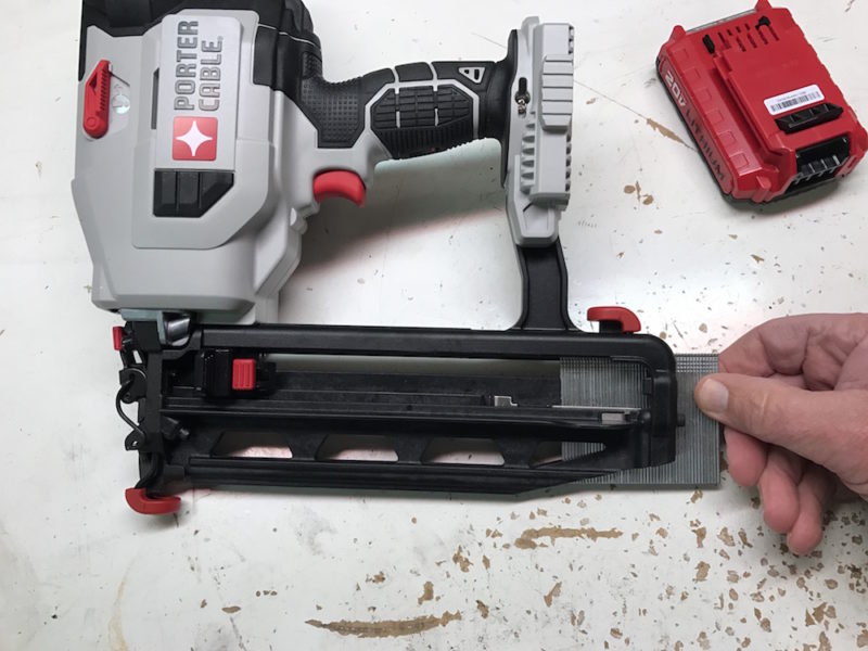 Porter Cable 20V MAX Finish Nailer - 16 Gauge Nails, Zero Red ...